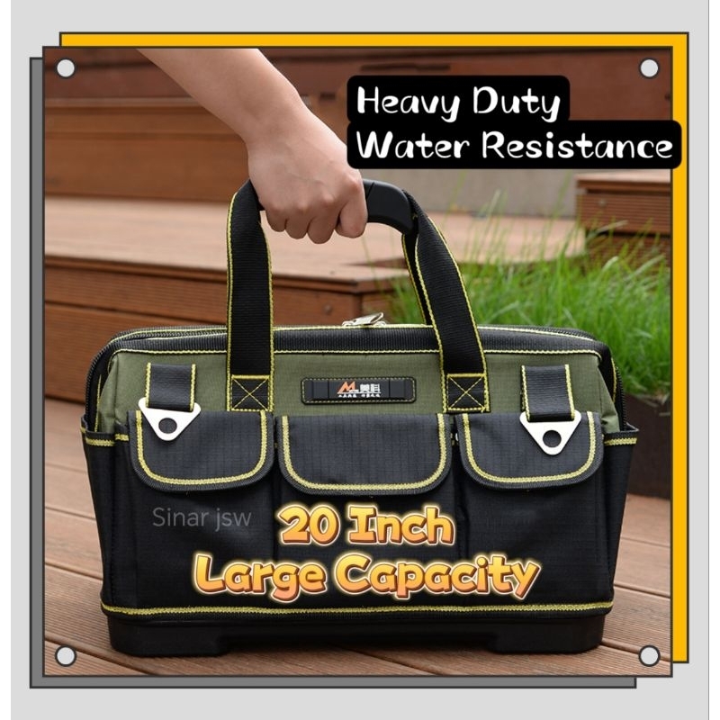 Heavy Duty Tools Bag Wide Mouth Opening Water Resistance Large Capacity ...