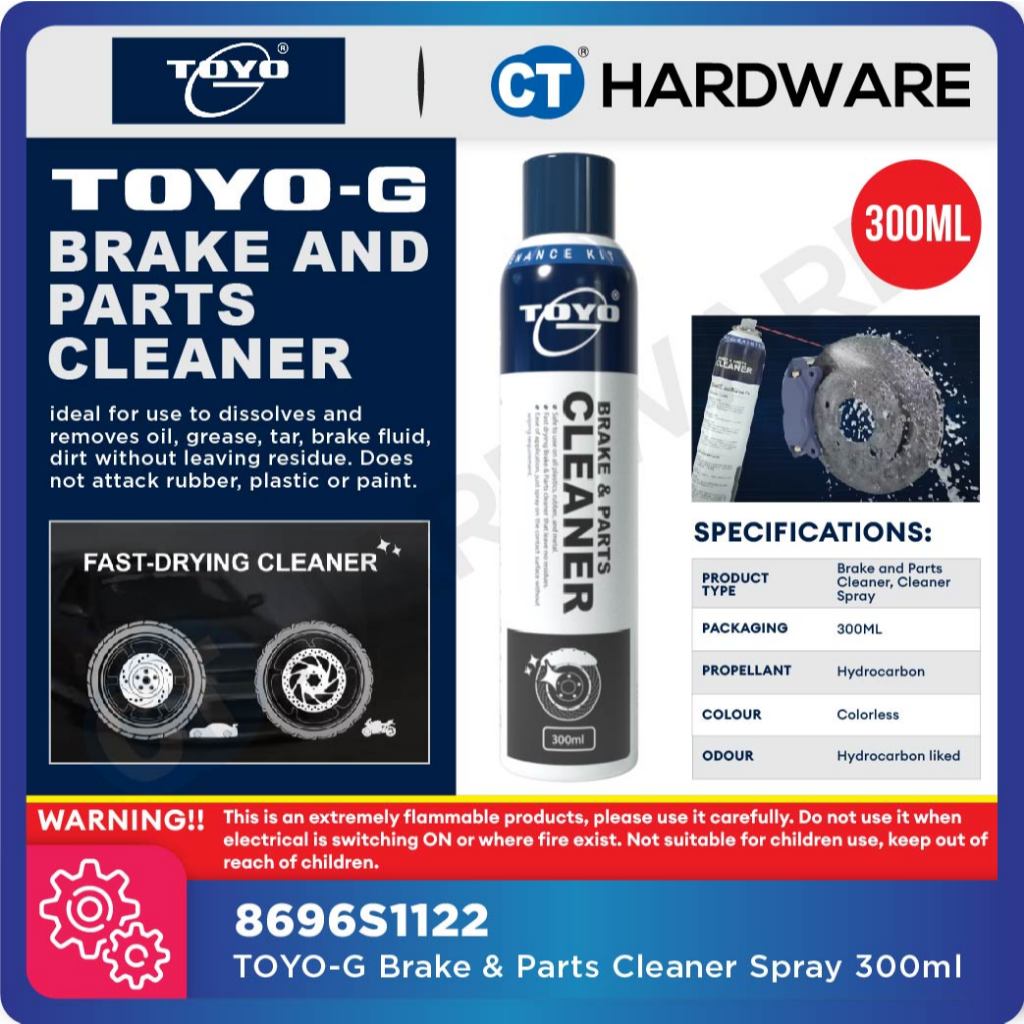 TOYO-G Specialist Spray Degreaser, Contact Cleaner, Brake & Parts ...