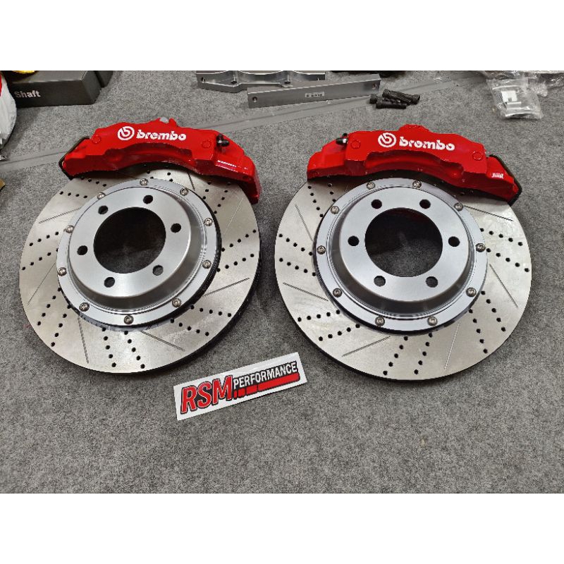 Brembo 18z 6 pot 355mm 380mm rotor Toyota Hilux Vigo Revo Rocco Rough ...