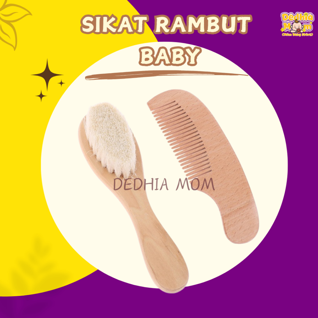 Sikat Baby | Sikat Lembut Baby Newborn | Soft Baby Hair Brush Comb ...