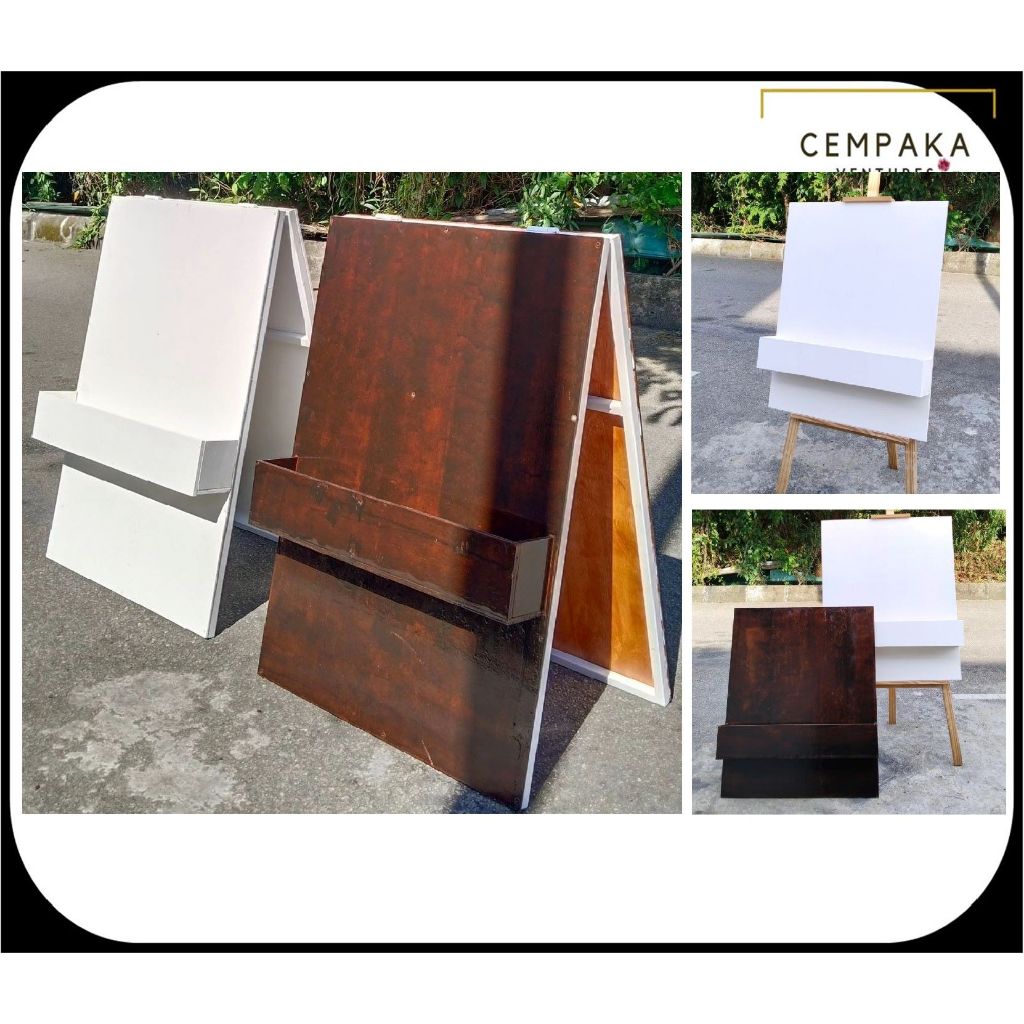 Clover & Flat Welcome Board Plywood for Wedding Decoration | Papan ...