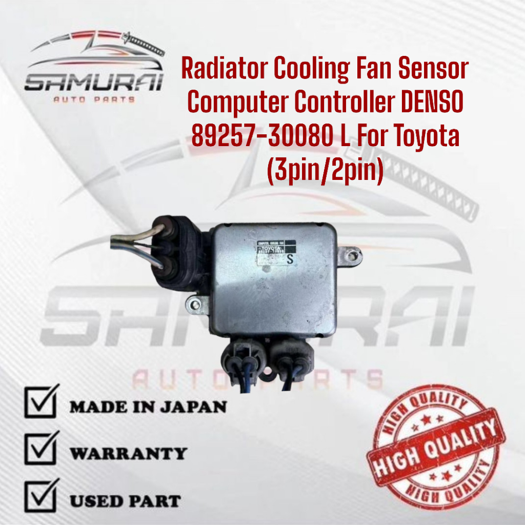 Radiator Cooling Fan Sensor Computer Controller DENSO 89257-30080 L For ...