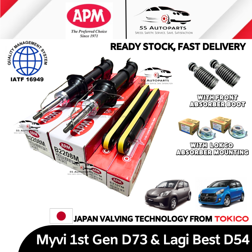 APM Myvi 1st (D73), 2nd Gen (Lagi Best) (05'-17') Absorber Front/Rear ...