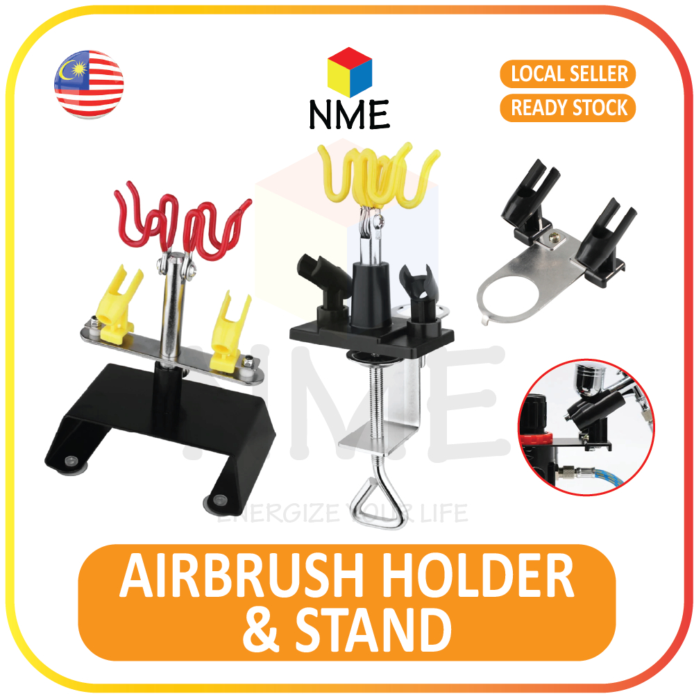 NME Airbrush Holder Stand For Airbrush Compressor / Table Top / Suction ...