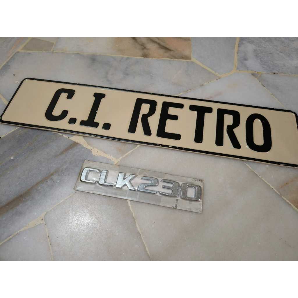 NEW ORI W208 W209 CLK230 CLK 230 ELMBLEM REAR BOOT BADGE LOGO STICKER ...