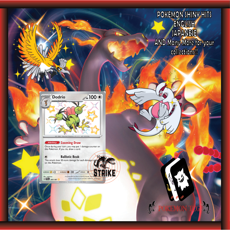 Shiny Pokemon Dodrio 200/091 Paldean Fates SV4.5 PTCG | Shopee Malaysia