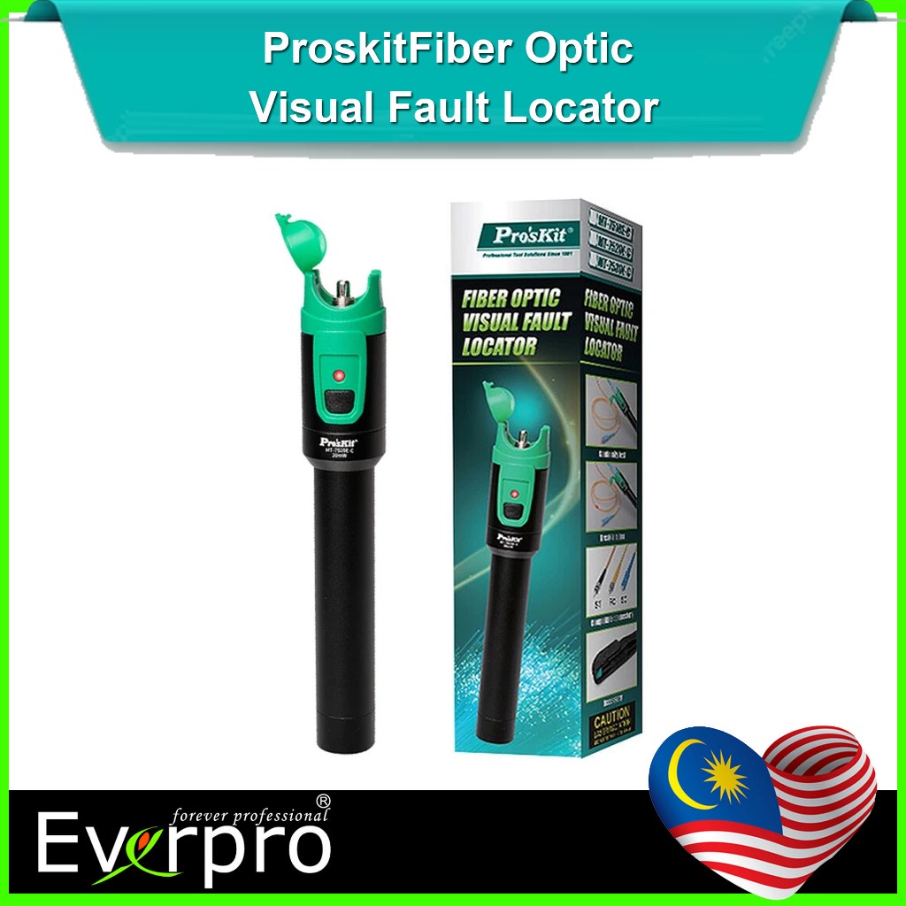 Fiber Optic Light Source Visual Fault Locator Pro'sKit MT-7510 E-C ...