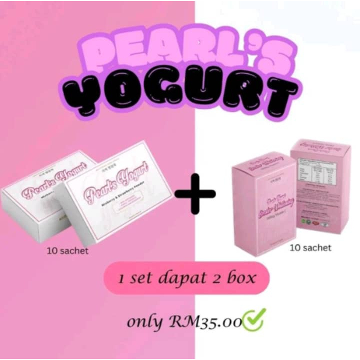 PEARL'S YOGURT ORIGINAL HQ AIENAKARIMI | SPECIAL FREEGIFT | Shopee Malaysia