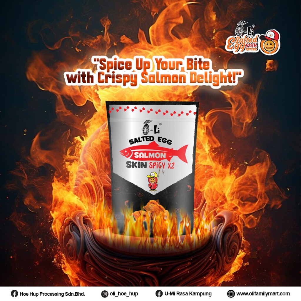 [O-Li] Salted Egg Salmon Skin Spicy X2 70gm (HALAL) | Shopee Malaysia