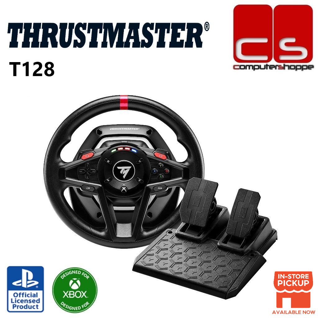 Thrustmaster T128 Racing Wheel with Magnetic Pedals for PC/PS/Xbox ...