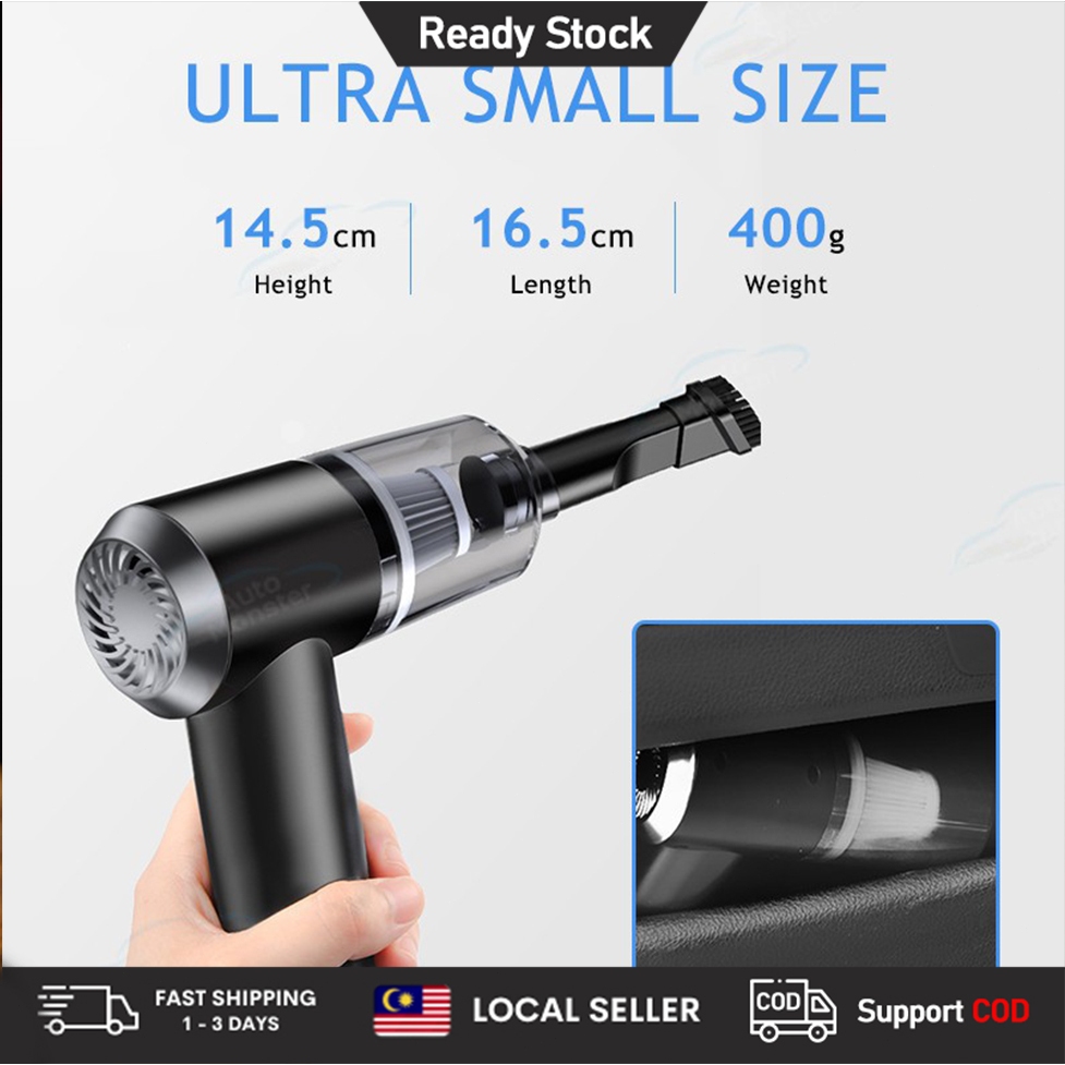 9900PA Cordless Vehicle Vacuum Cleaner Mini Wireless Vacuum Kereta ...
