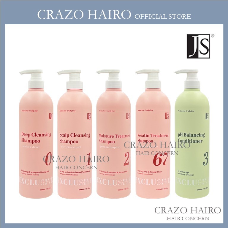 JS Beauty Shampoo / Conditioner / Moisture Treatment / Deep Cleansing ...