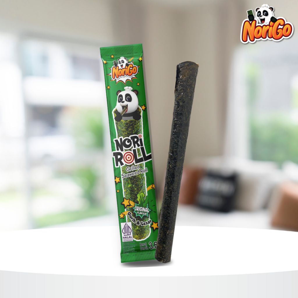[Halal] Norigo Nori Roll Sachet Seaweed Snack 1x2.5g | Shopee Malaysia