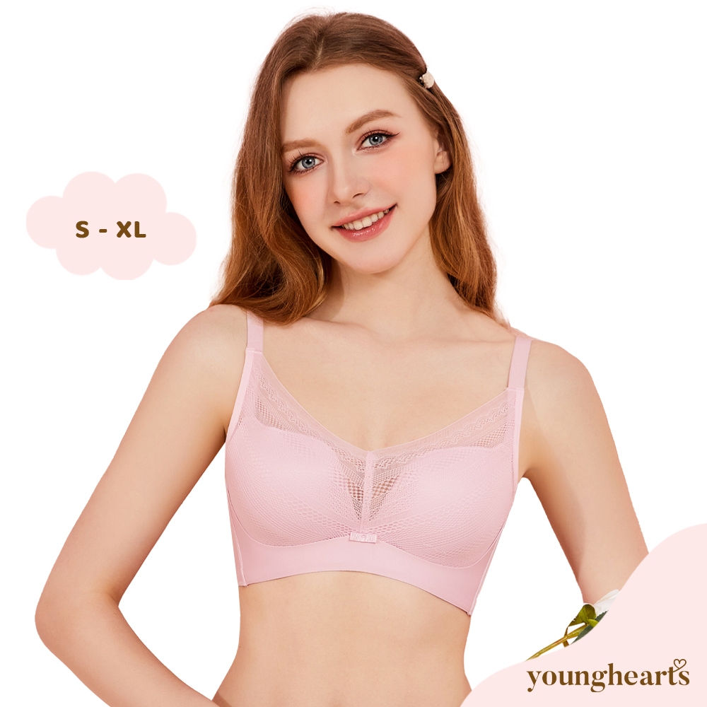 Young Hearts Comfy Shaper Wireless 3/4 Demi Push Up Bra Y23-20255V | Shopee Malaysia