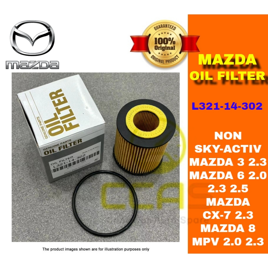 Original Mazda Oil Filter Mazda 3 Mazda 6 CX-7 CX7 Mazda 8 MPV 2.0 2.3 ...