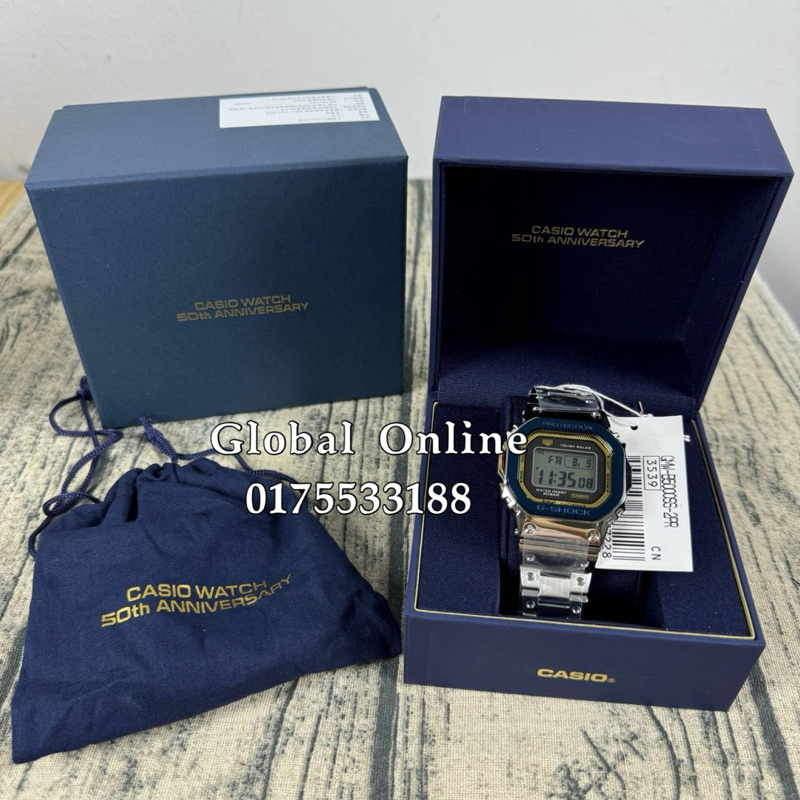 100% ORIGINAL CASIO 50th Anniversary G-SHOCK GMW-B5000SS-2PR / GMW ...