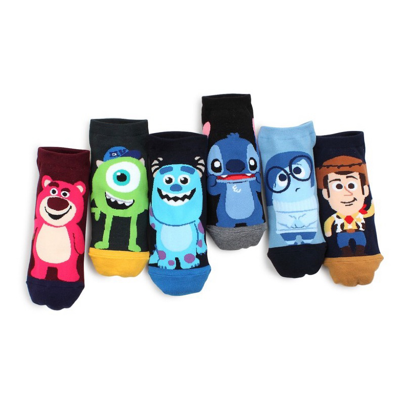 Disney Cartoon Lotso Woody Toy Story Sulley Monster Inc Korean Socks ...