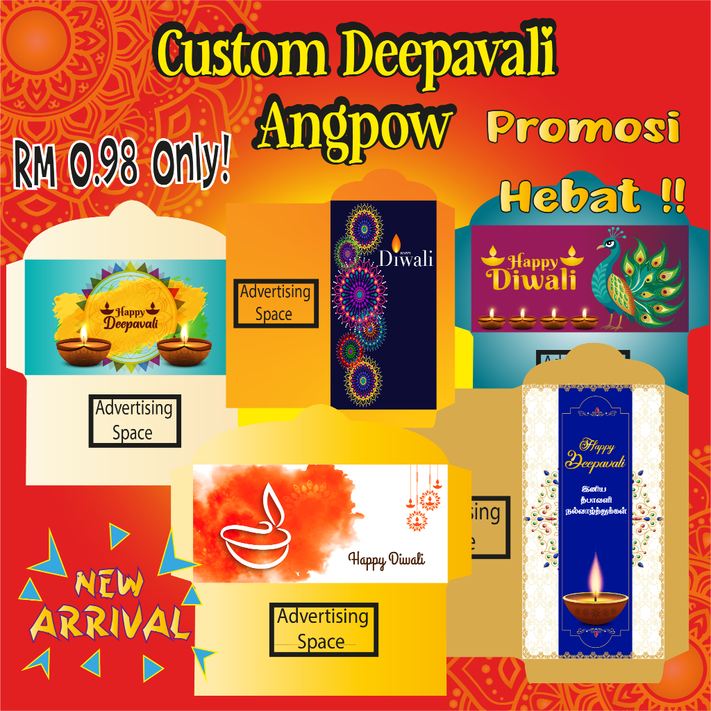 Deepavali Angpow/Customized Design Deepavali/Diwali Angpow 2024 Money ...