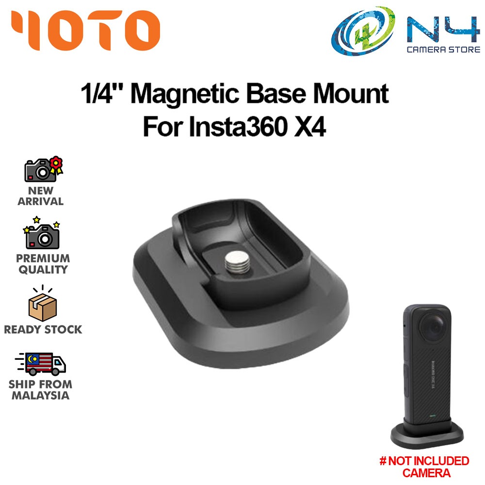 FOTO 1/4" Magnetic Base Mount For Insta360 X4 Magnetic Base Mount ...