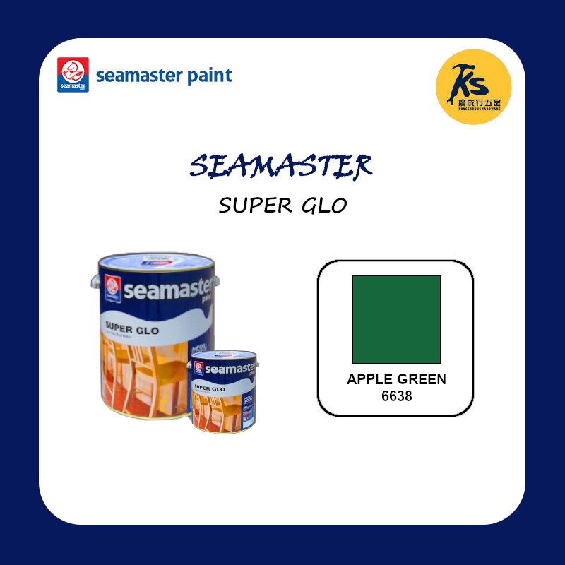 SEAMASTER PAINT 1 LITER | 5 LITERS SUPER GLO HIGH GLOSS FINISH - APPLE ...