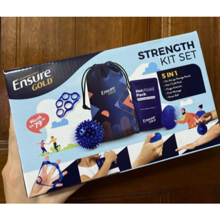Ensure Gold Strength Kit Set 5in1 hot cold pack stress ball foot ...