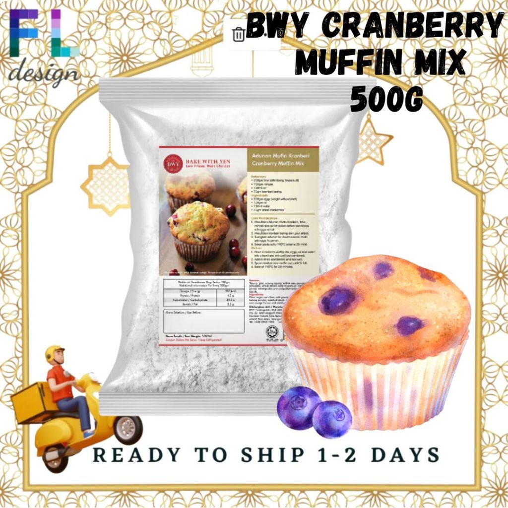BWY CRANBERRY MUFFIN MIX 500G | Shopee Malaysia