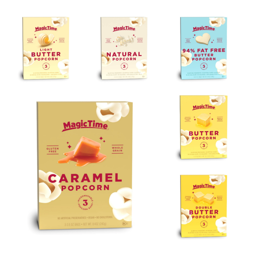 MagicTime Premium Microwave Popcorn [Double Butter / Butter / Light ...