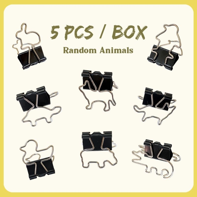 Binder Clip Double Clip Animal Binder Clip Paper Clip Shopee Malaysia