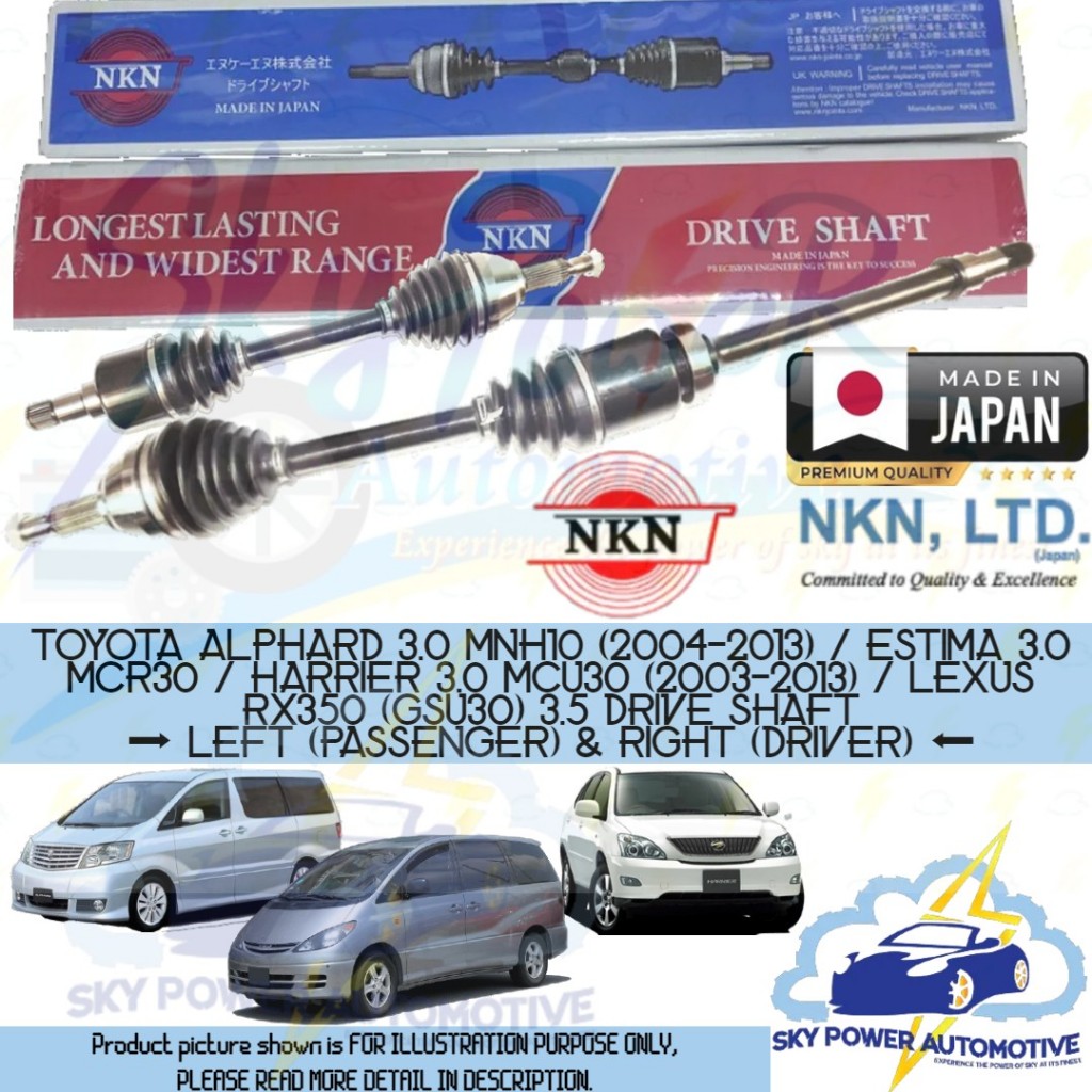 Toyota Alphard 3.0 MNH10 Estima 3.0 MCR30 Harrier 3.0 MCU30 AUTO NKN ...