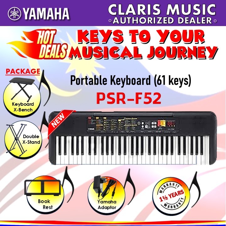 Yamaha PSR-F52 Portable Keyboard-NEW UNIT! (PSR-F52 / PSRF52 / PSR F52 ...