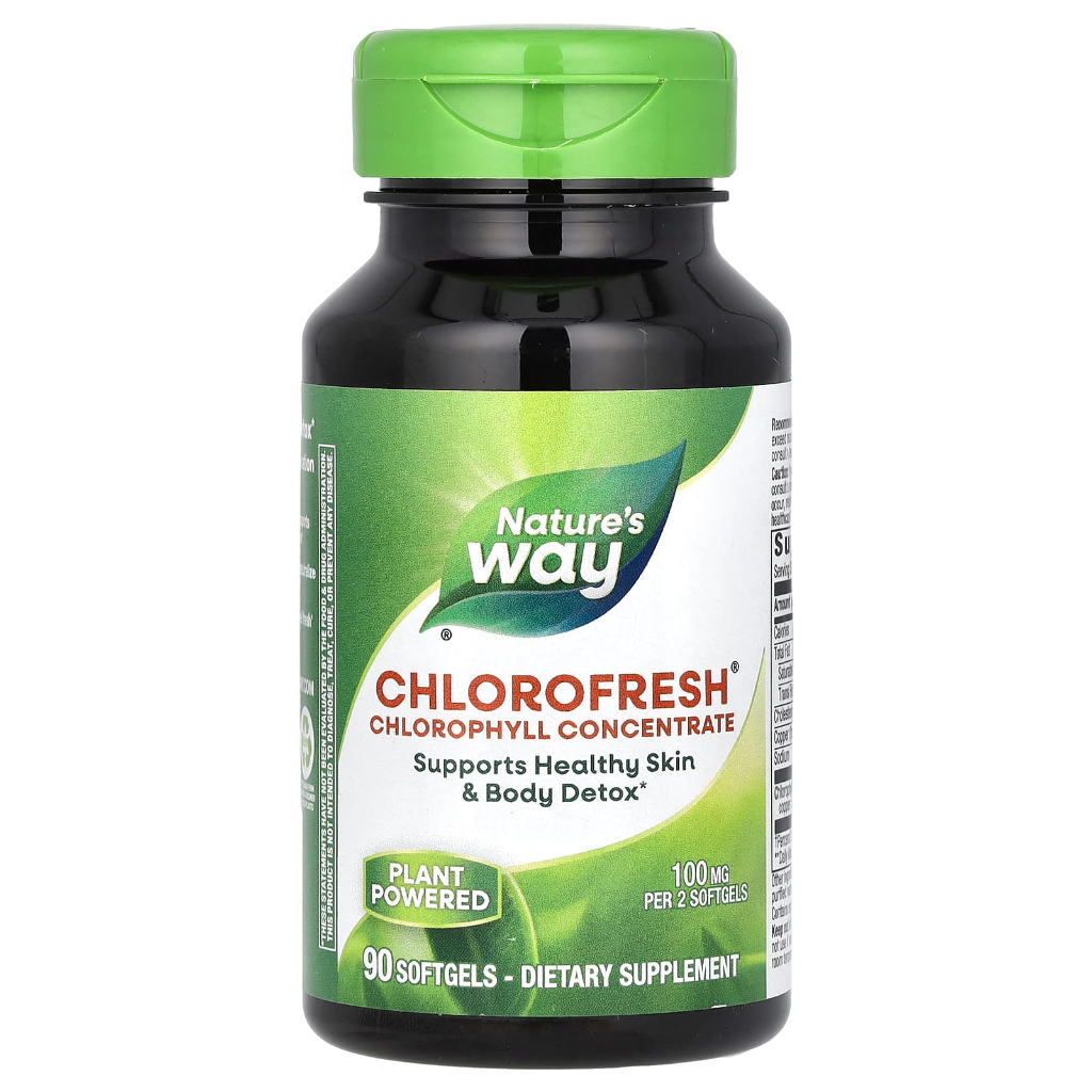 Nature's Way, Chlorofresh, Chlorophyll Concentrate, 100 mg, 90 Softgels ...