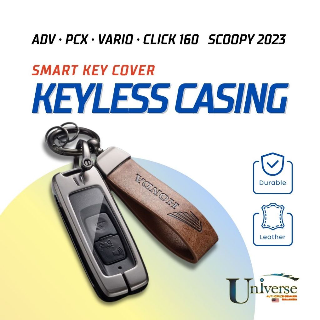 HONDA ADV160 PCX 160 Vario 160 Click 160 Scoopy 2023 Leather Keyless ...