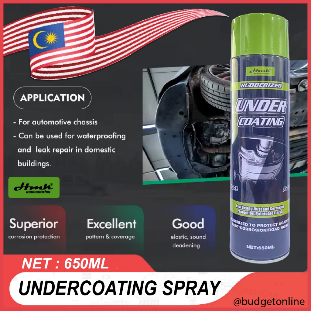 650ML Rubberized Undercoating Spray Automotive Care Maintenance Kit ...