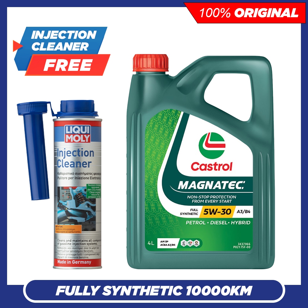 (WITH INJECTION CLEANER) CASTROL MAGNATEC STOP START 5W30 SP Fully ...
