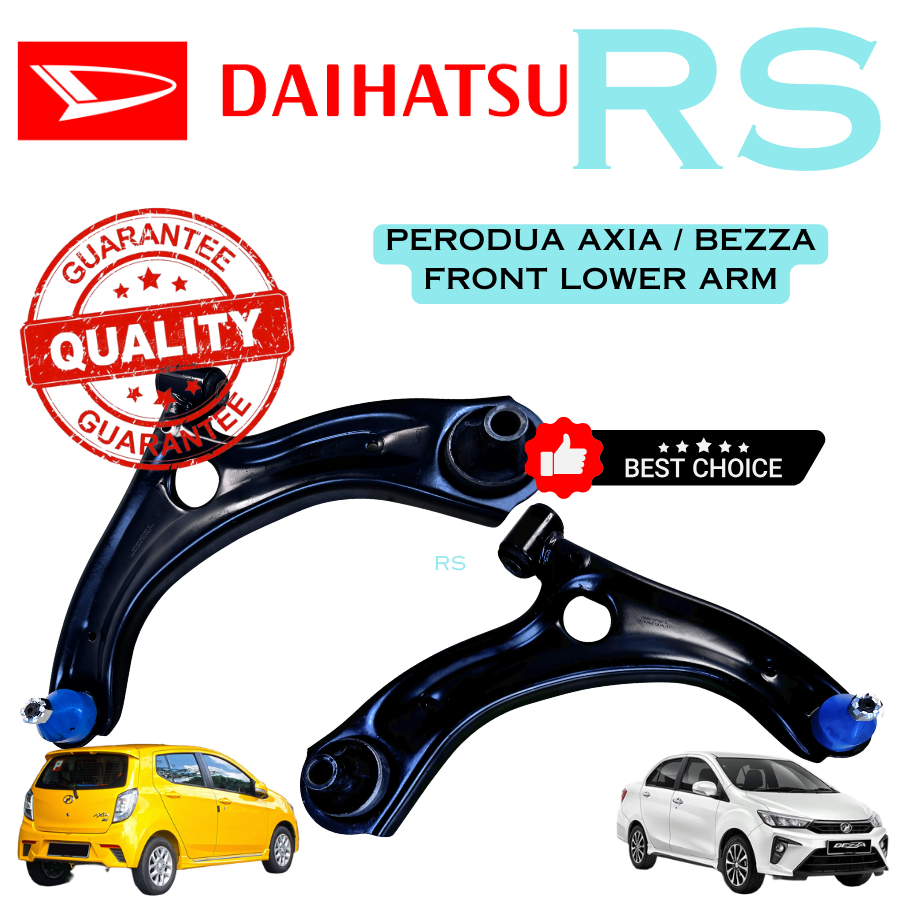 Perodua Axia 1.0, Bezza 1.0 1.3 Front Lower Arm Left & Right | Shopee ...