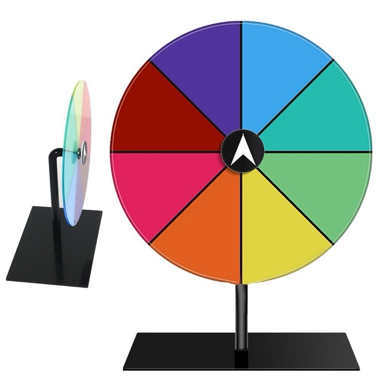 Tabletop Prize Turntable,Lucky Draw Roulette Wheel,Fortune Wheel for ...