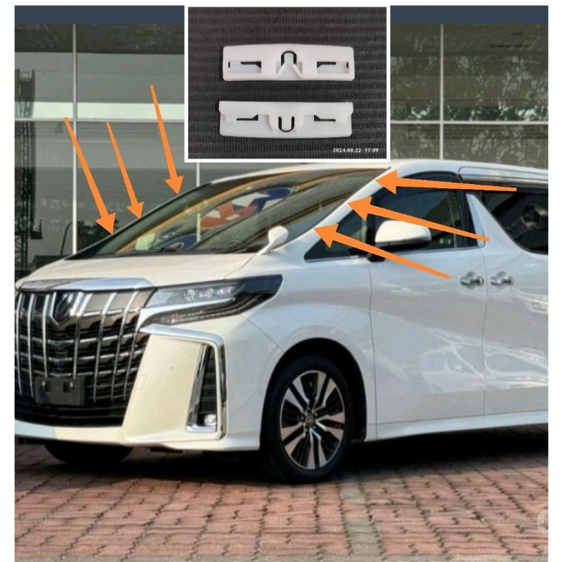 alphard vellfire windscreen moulding clip (5pcs) | Shopee Malaysia
