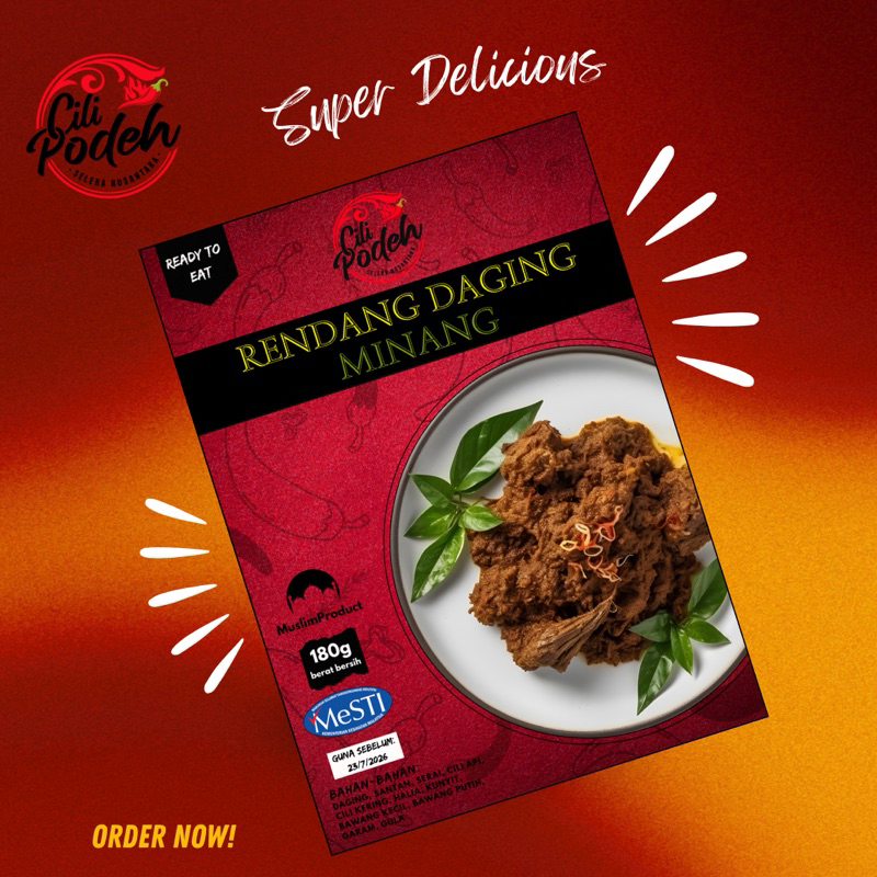 Rendang Daging Minang by Cili Podeh | Shopee Malaysia
