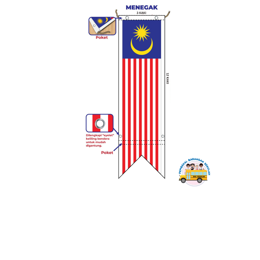 FLAG BENDERA NEGERI MALAYSIA | BENDERA MALAYSIA | MALAYSIA STATE FLAG ...