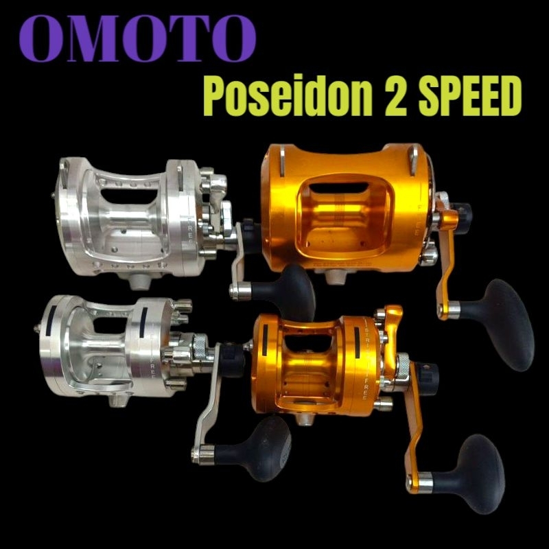 Omoto poseidon 2 speed bottom fishing reel right hand*made in taiwan ...