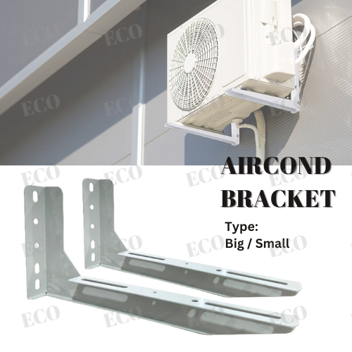 1pair Kaki Aircond Outdoor Steel L Shape Angle Bar Bracket 1HP - 3HP ...