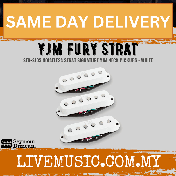Seymour Duncan STK-S10S YJM Fury™ Strat Pickup Set, White (STKS10S ...