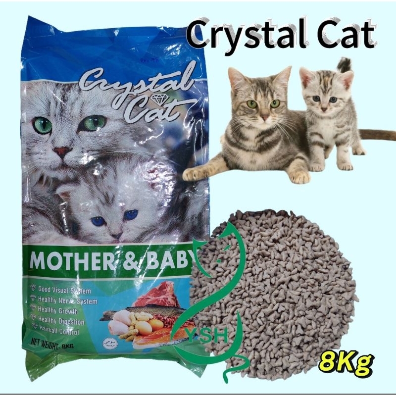 Crystal Cat Food Mother and Baby 8kg | Shopee Malaysia