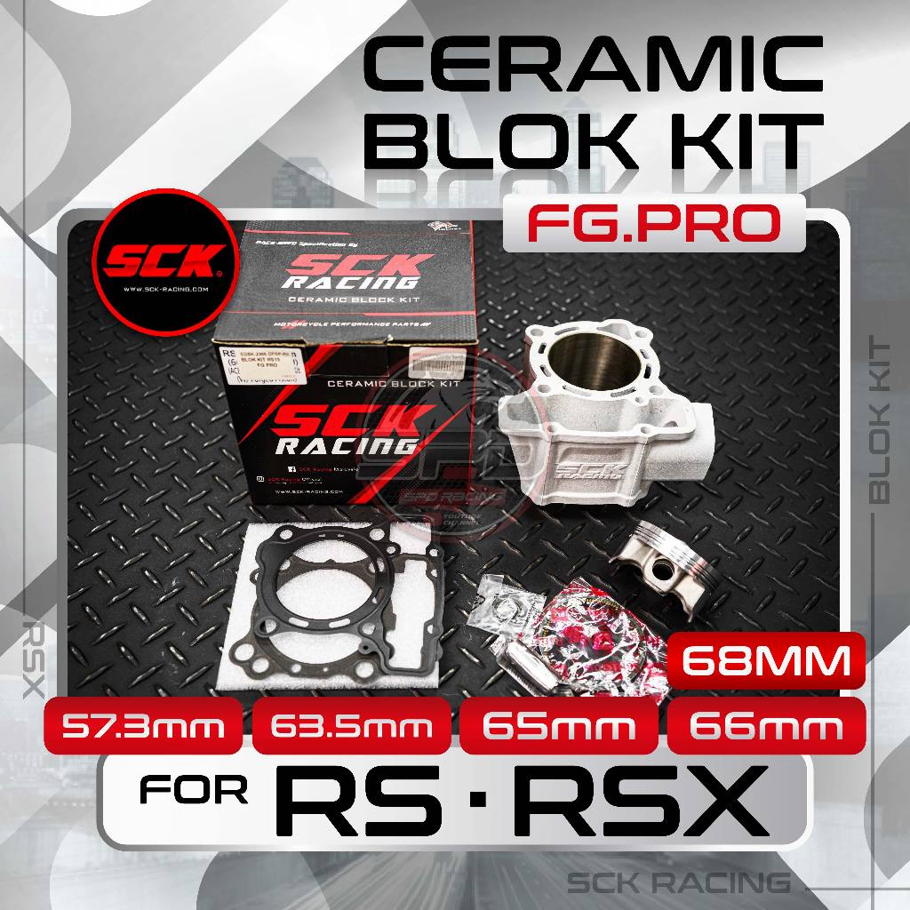 CERAMIC BLOCK KIT SET Sck Racing for RS/RSX (FG PRO) 63.5MM/ 65MM/ 66MM / 68MM / 57.3 MM ...