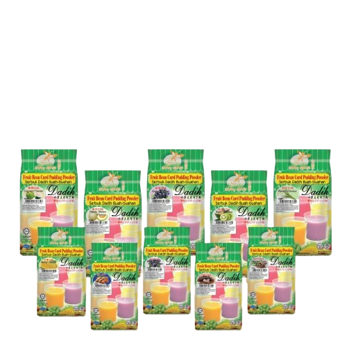 HAPPY GRASS Fruit Curd Pudding Powder/Serbuk Dadih Buah-buahan Laici ...