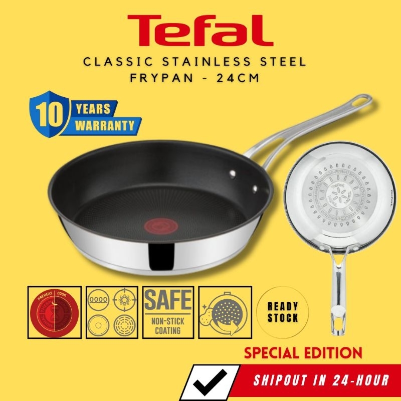 Tefal Original Cook’s Classic Stainless Steel Frypan - 24cm (Special ...