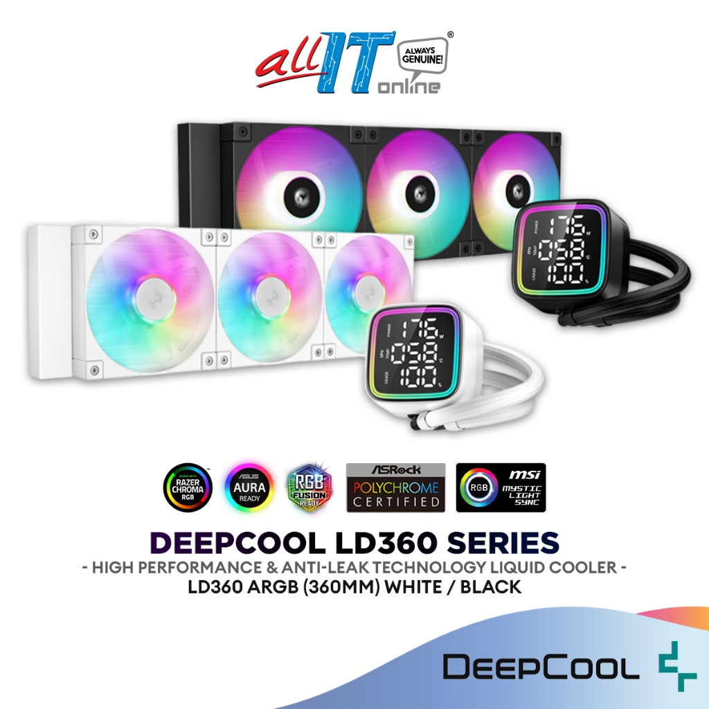 DeepCool LD360 ARGB High-Performance 360mm Digital AiO CPU Cooler ...