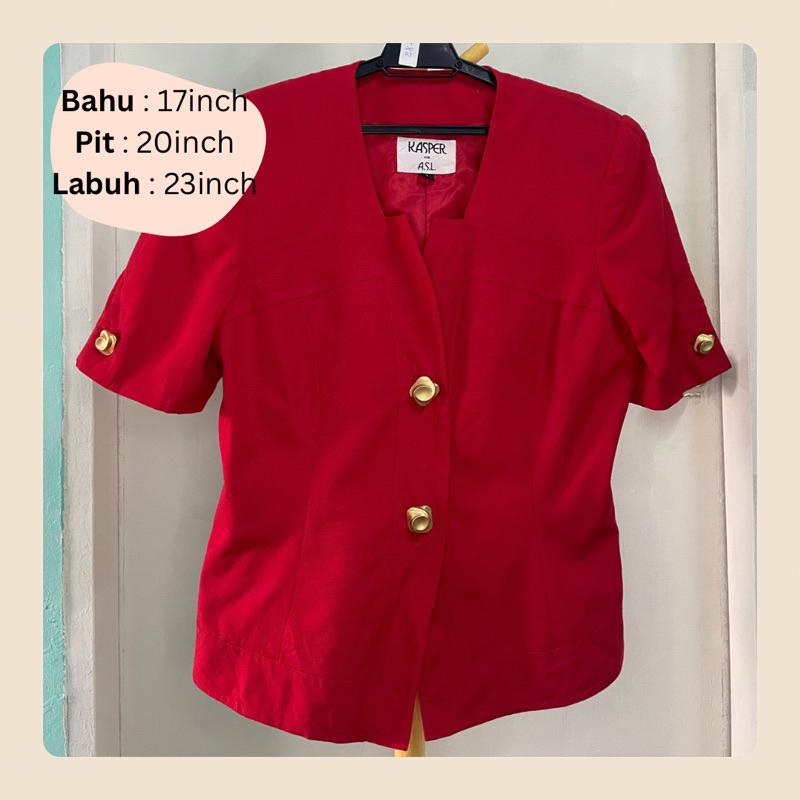 Blazer TANGAN PENDEK | Shopee Malaysia