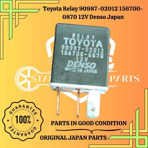 Toyota Relay 90987-02012 156700-0870 12V Denso Japan | Shopee Malaysia