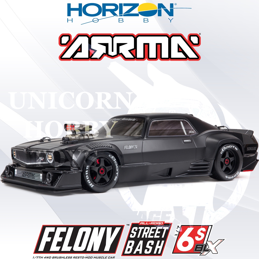 ARRMA FELONY 6S BLX BRUSHLESS ALL ROAD MUSCLE CAR RTR SPEKTRUM DX3 ...